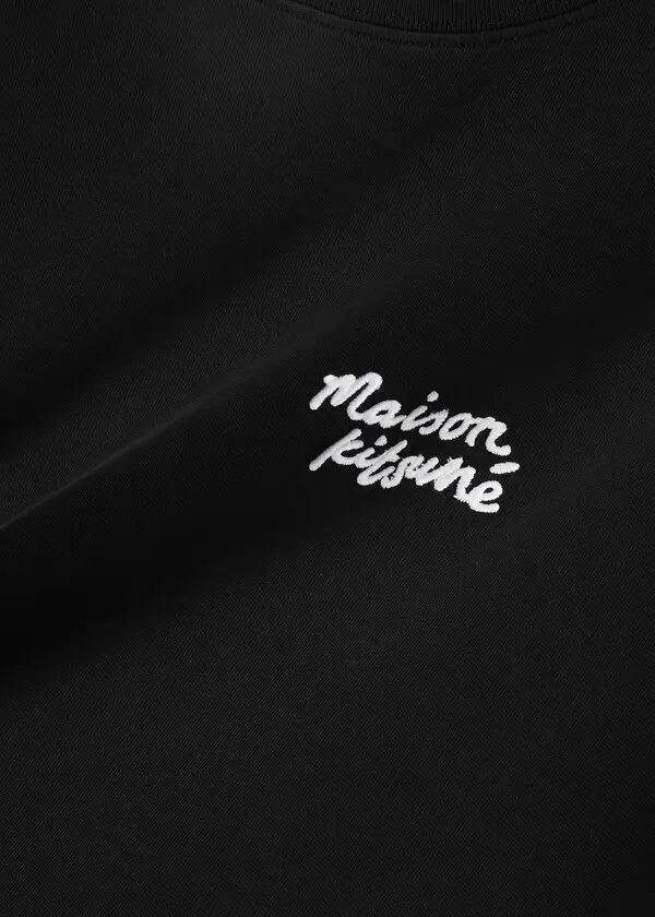 Maison Kitsuné Logo-embroidered Cotton T-shirt