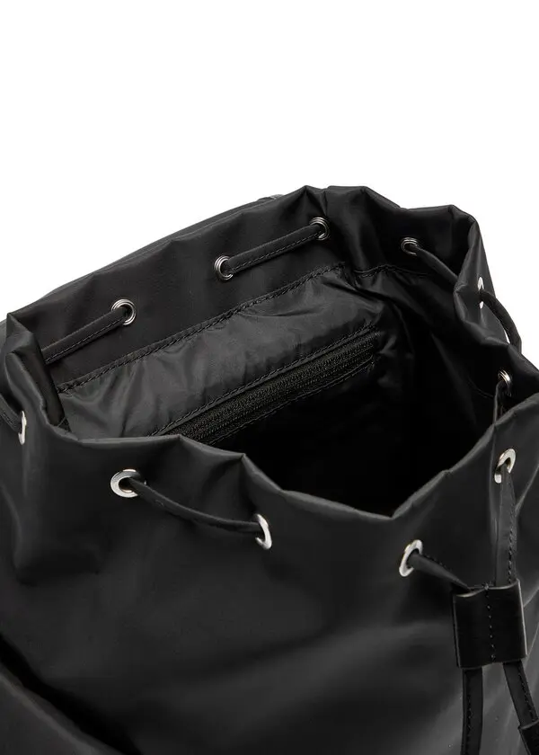 GANNI Bucky Nylon Backpack With Buckled Flap