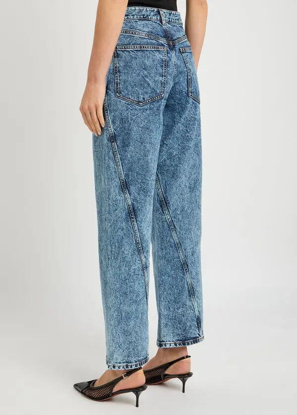 Alaïa Twisted Straight-leg Jeans