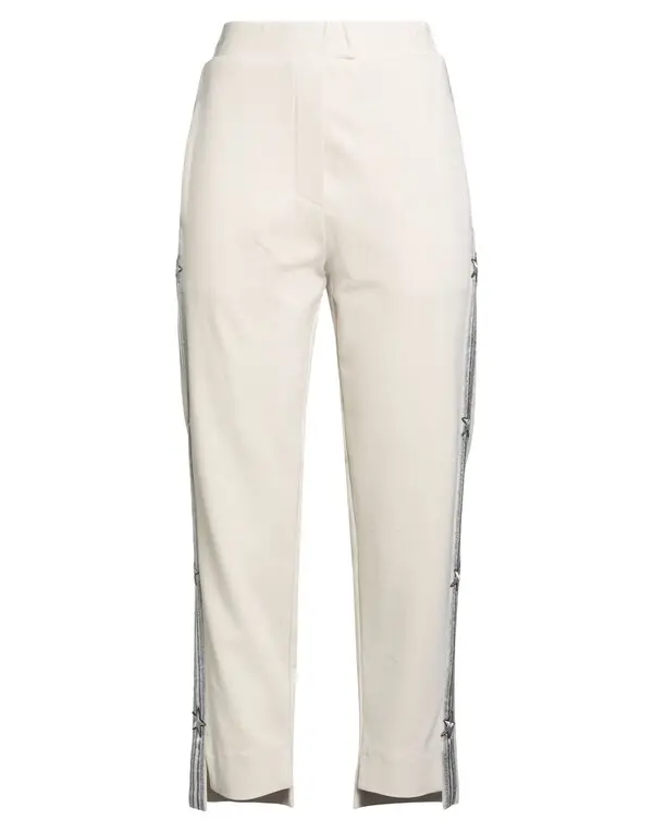 SHIRTAPORTER Viscose Blend Track Pants With Metallic Appliqués