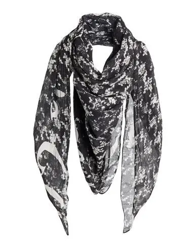MANILA GRACE Scarf Cotton, Silk - Black