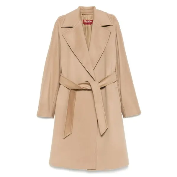MAX MARA STUDIO Double-breasted Coat - Beige