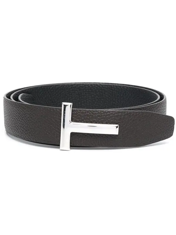 TOM FORD T Icon Reversible Belt - Brown