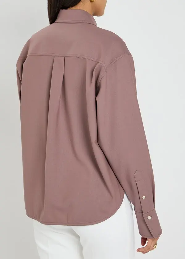 Victoria Beckham Twill Shirt - Mauve