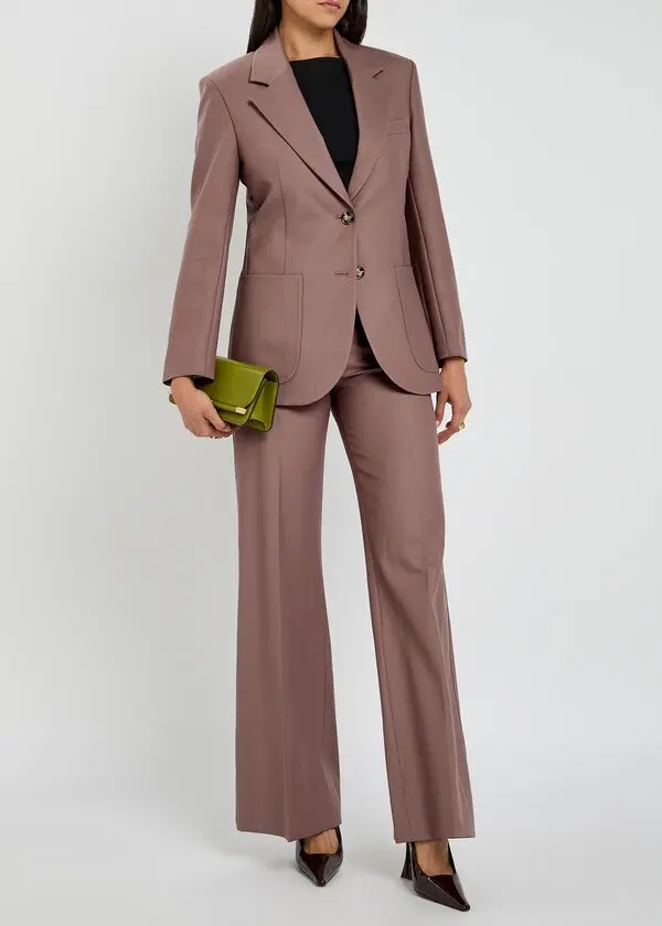 Victoria Beckham Twill Blazer - Mauve