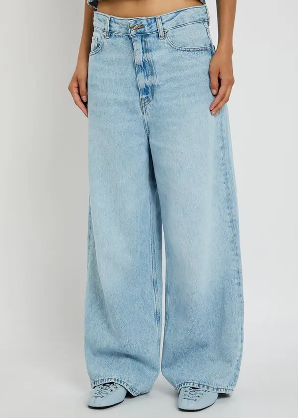 GANNI Wide-leg Jeans - Denim