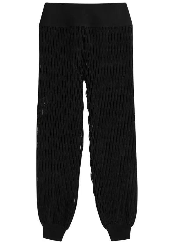 Alaïa Open-knit Stretch-jersey Trousers