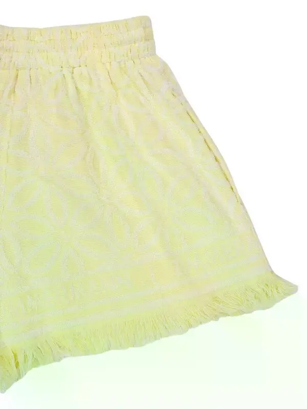 Zimmermann Coco Fringed Jacquard Shorts