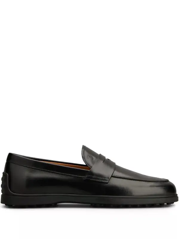 TOD'S Leather Loafers - Black