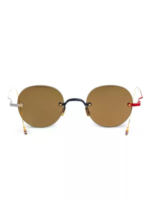 Thom Browne Round-frame Sunglasses - Gold