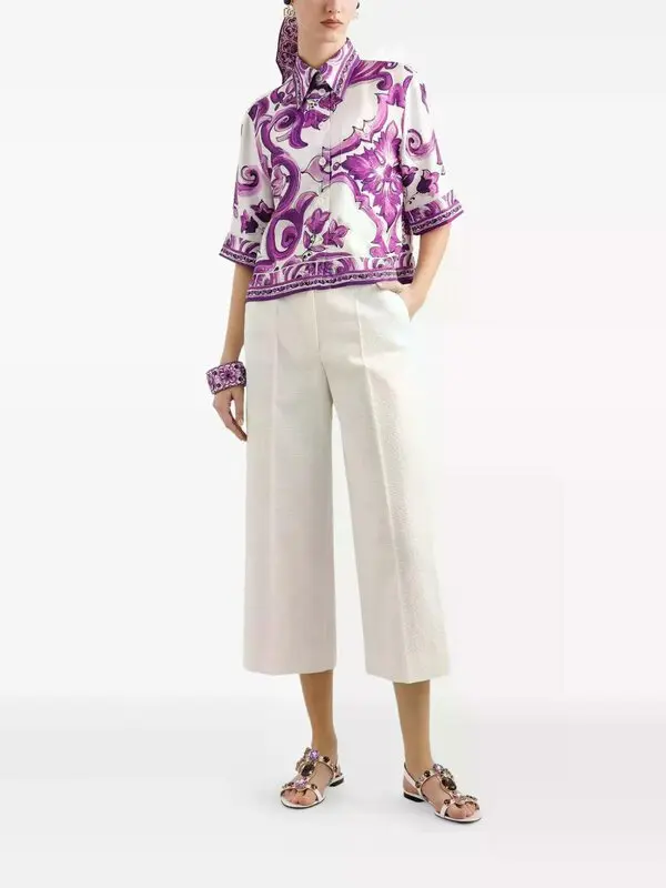Dolce & Gabbana Cotton-linen Blend Trousers