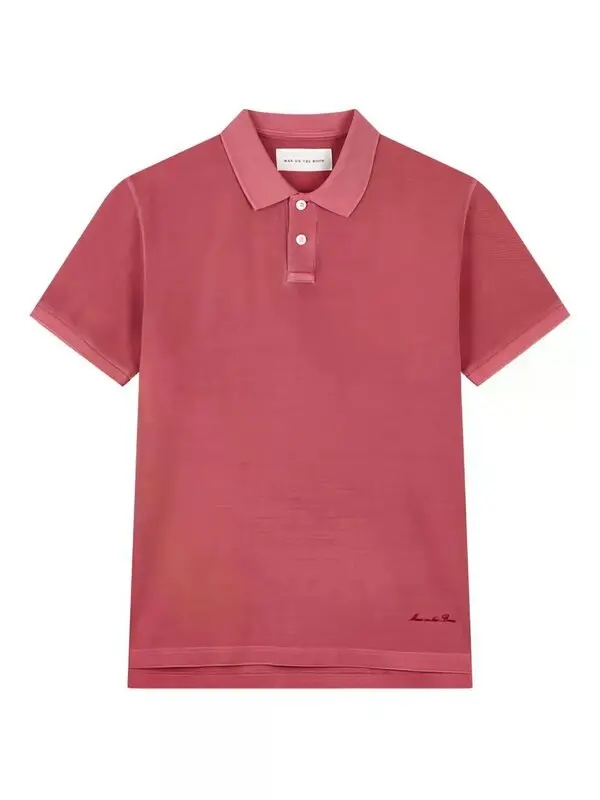 MAN ON THE BOON. Piqué Polo Shirt - Red