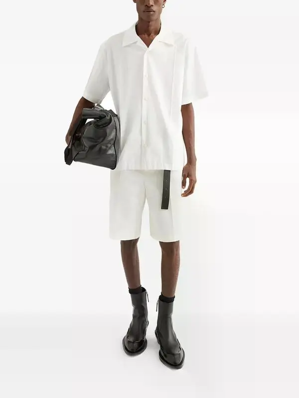 JIL SANDER Cotton Belted Shorts