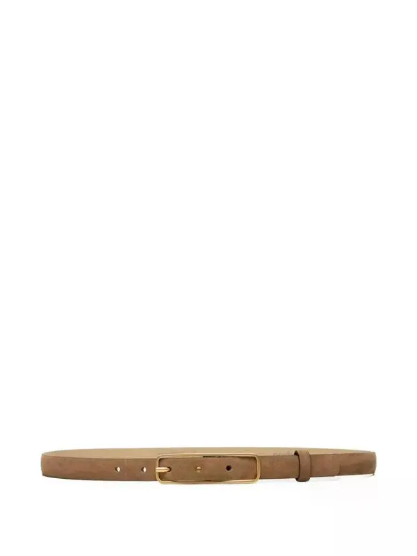 POCHE PARIS Suede Belt - Neutrals