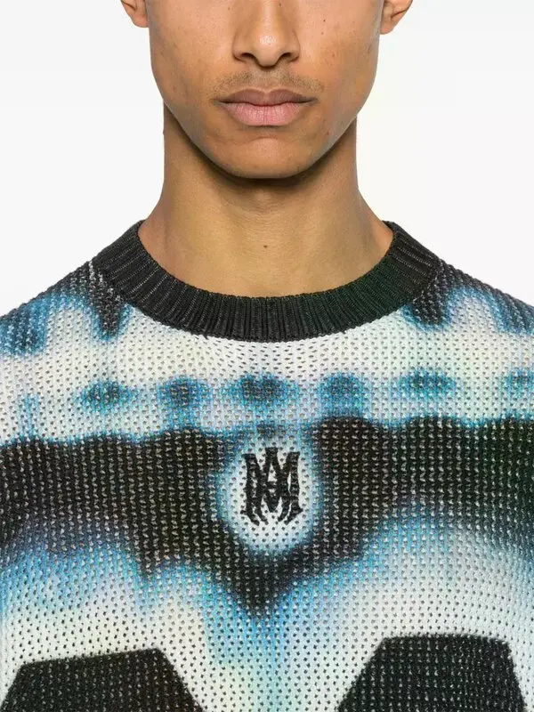 Amiri Tie-dye Knitted Sweater