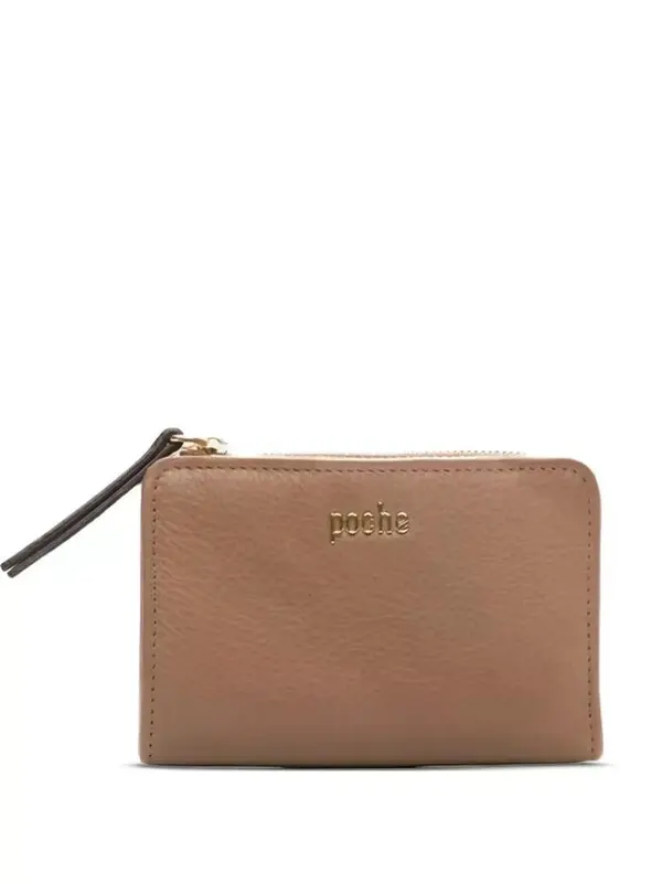 POCHE PARIS Leather Wallet - Neutrals