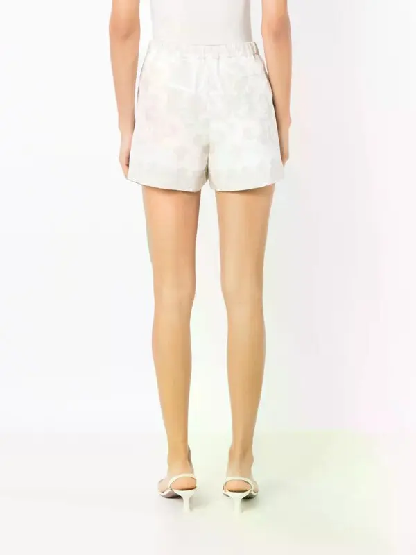 Valentino Garavani Geometric-print Drawstring Shorts
