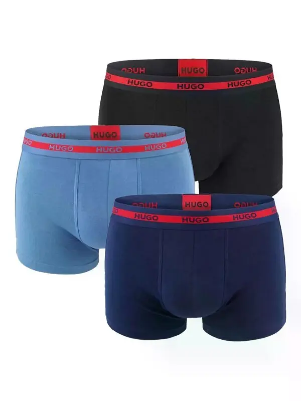 BOSS Logo-waistband Boxers - Blue