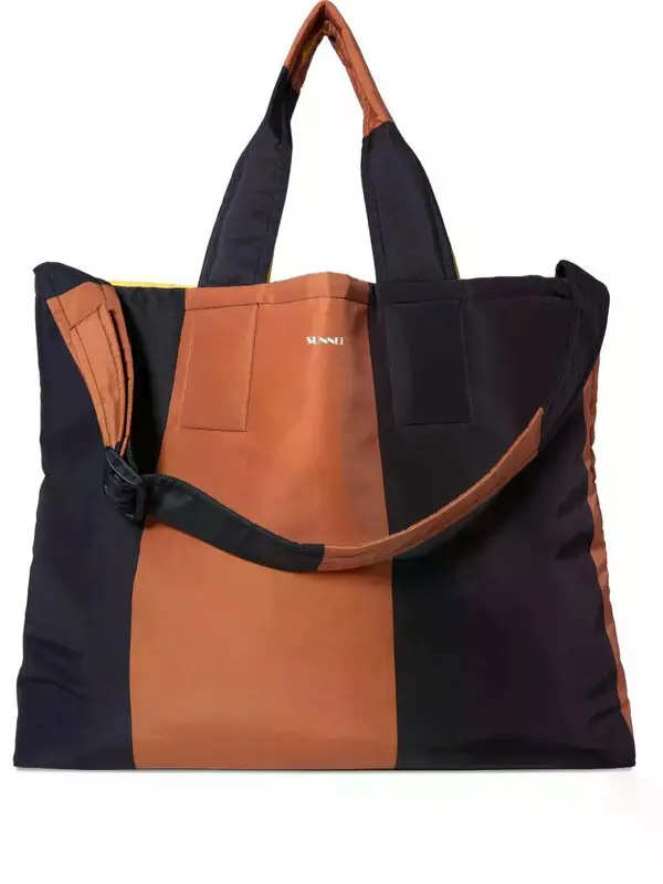 Sunnei Everyday Colour-block Tote Bag