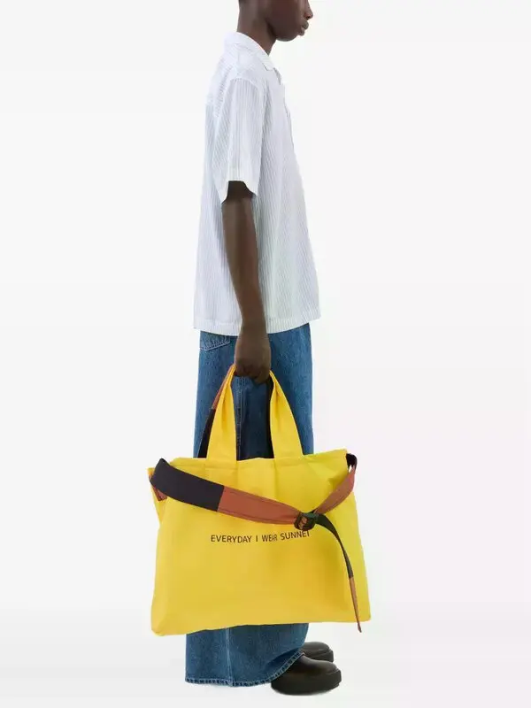 Sunnei Everyday Colour-block Tote Bag