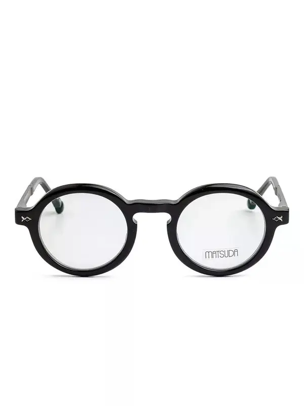 Matsuda Round-frame Eyeglasses - Black
