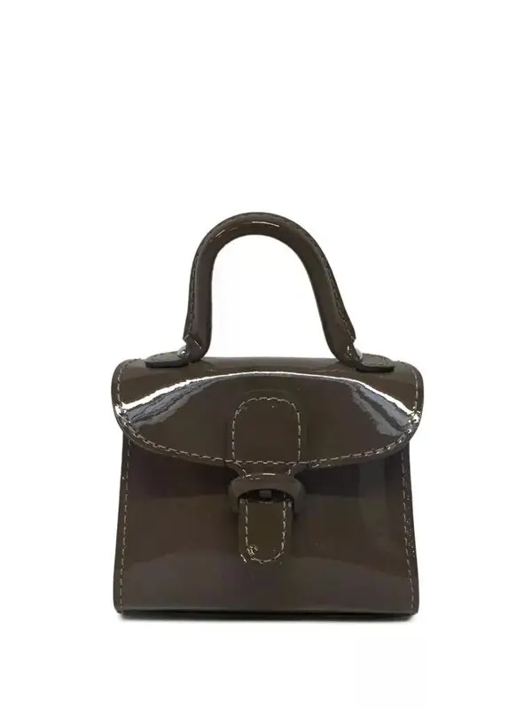 Delvaux Leather Top Handle Tote Bag