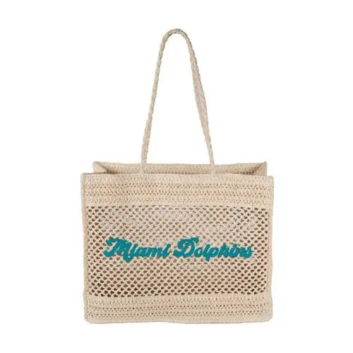 LOGO BRANDS Miami Dolphins Coastal Tote Bag