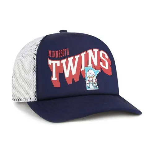 '47 Minnesota Twins Meander Foam Trucker Snapback Hat