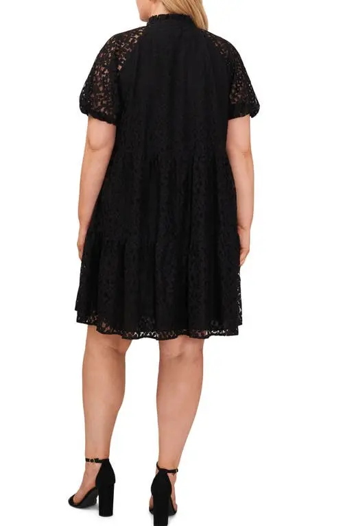 CECE DUPRAZ Lace Tiered Babydoll Dress