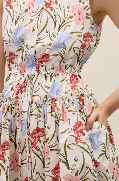 Rebecca Taylor Floral Cotton Shirt Dress
