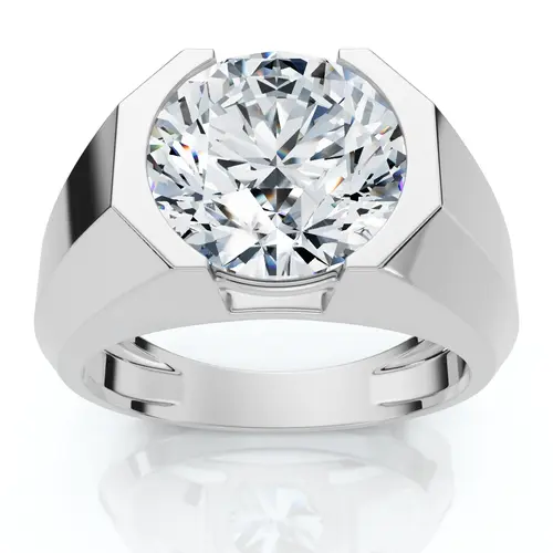 BLISS DIAMOND Certified 5 Ct. Lab Grown Diamond Ring - 14k White Gold
