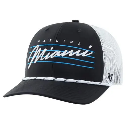 '47 Miami Marlins Downburst Trucker Adjustable Hat