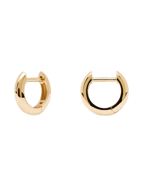 PDPAOLA Bold Mini Hoop Earrings - Gold