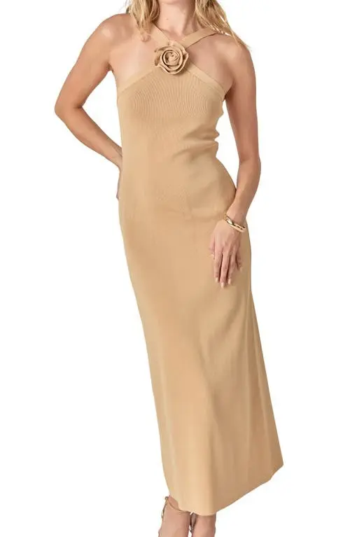 Endless Rose Rosette Knit Maxi Dress