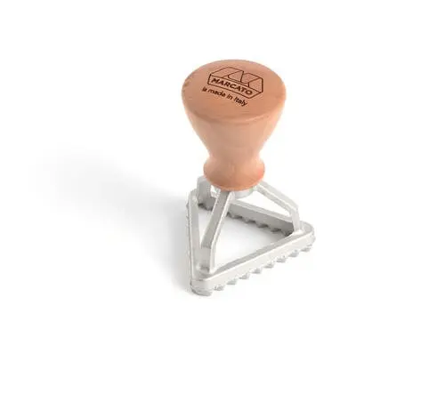 MARCATO Classic Ravioli Maker Stamp, Triangle - Silver