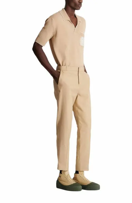 Balmain Straight-leg Tailored Canvas Trousers