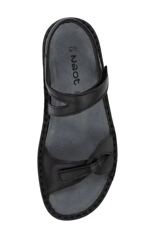 Naot Evora Sandal - Jet Black Leather