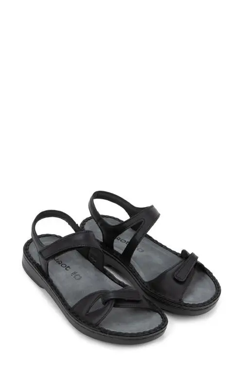 Naot Evora Sandal - Jet Black Leather
