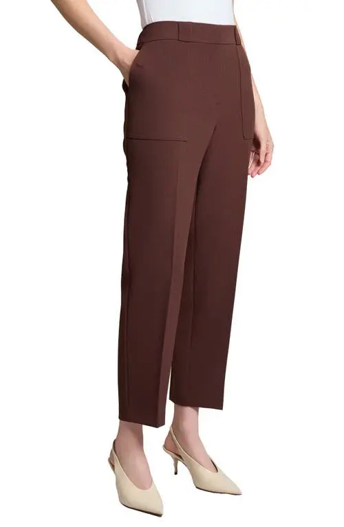 Jones New York Patch Pocket Ankle Straight Leg Pants