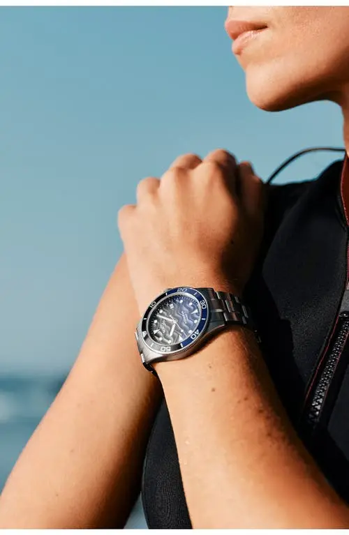 MIDO Ocean Star Captain Automatic Stainless Steel Watch - Blue Gradient