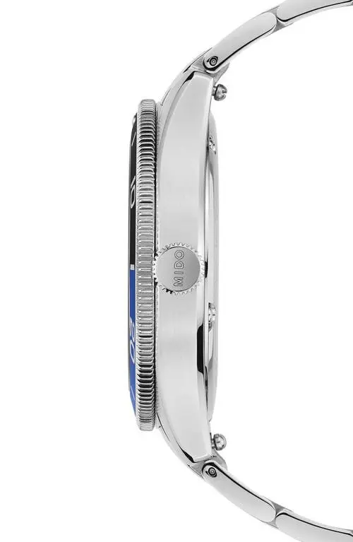 MIDO Ocean Star Captain Automatic Stainless Steel Watch - Blue Gradient