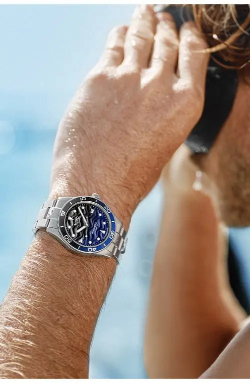 MIDO Ocean Star Captain Automatic Stainless Steel Watch - Blue Gradient