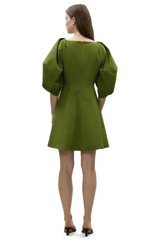 Rebecca Taylor Isla Poplin Mini Dress - Meadow