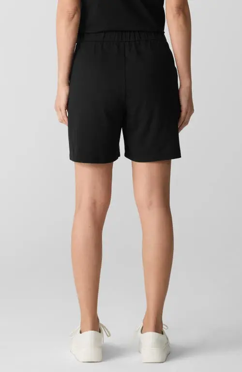 Eileen Fisher Stretch Organic Cotton Drawstring Shorts