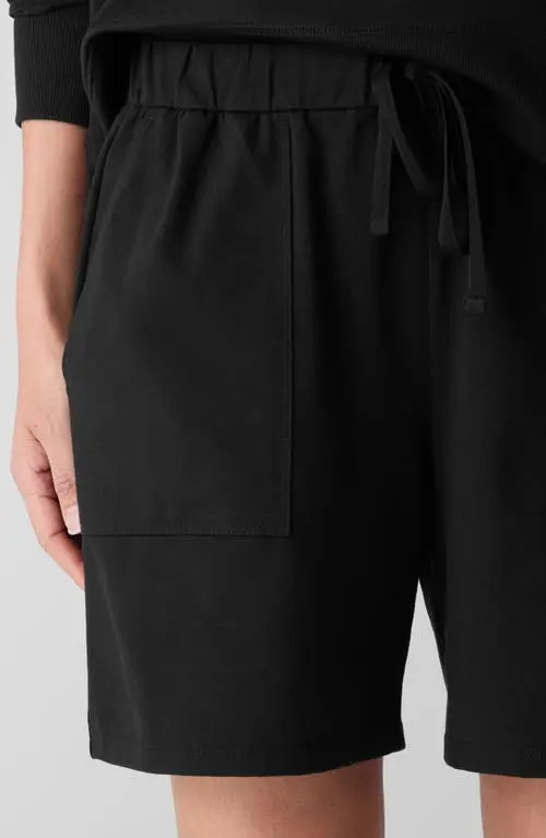 Eileen Fisher Stretch Organic Cotton Drawstring Shorts