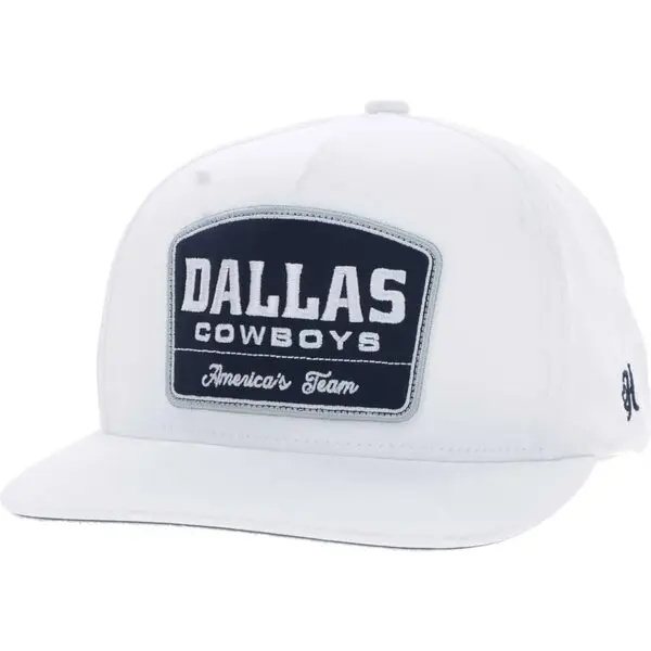 HOOEY Dallas Cowboys America's Team Adjustable Cap - White