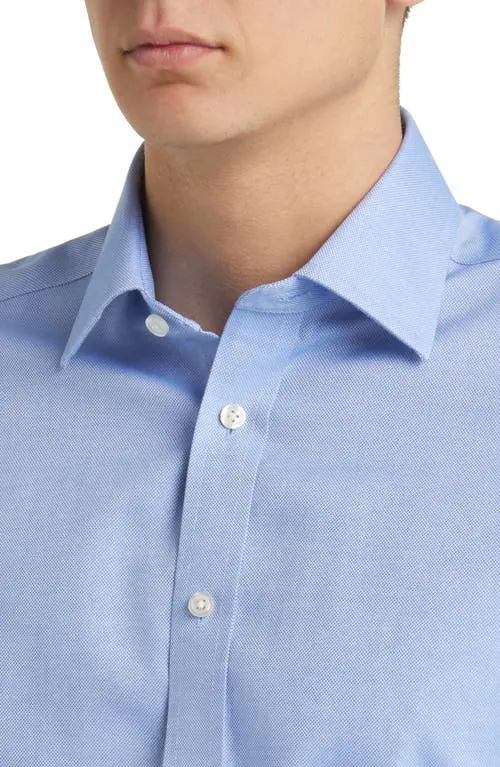 CHARLES TYRWHITT Non-iron Royal Oxford Shirt - Blue