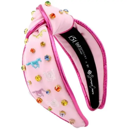 BRIANNA CANNON 151st Kentucky Derby Rainbow Horses Headband - Pink