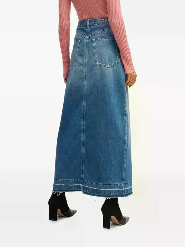 BOSS Maxi Denim A-line Skirt