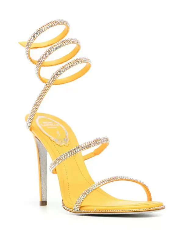 Rene Caovilla 110mm Cleo Crystal Sandals